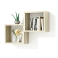 Kaboon Wall Mount Cube Shelf Set of 2, 12.5x12.5x7.87, Model-Cube-Shelf ...