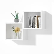 White Square Shelves