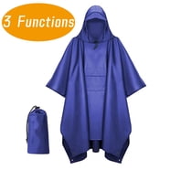 AGPTEK Portable Emergency Raincoat for Adults, Travel Pack with Hood ...