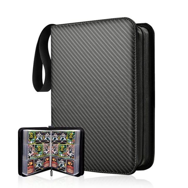 Kabuer Trading Card Binder Sleeves with Zipper 900 Pockets, Carry Card ...