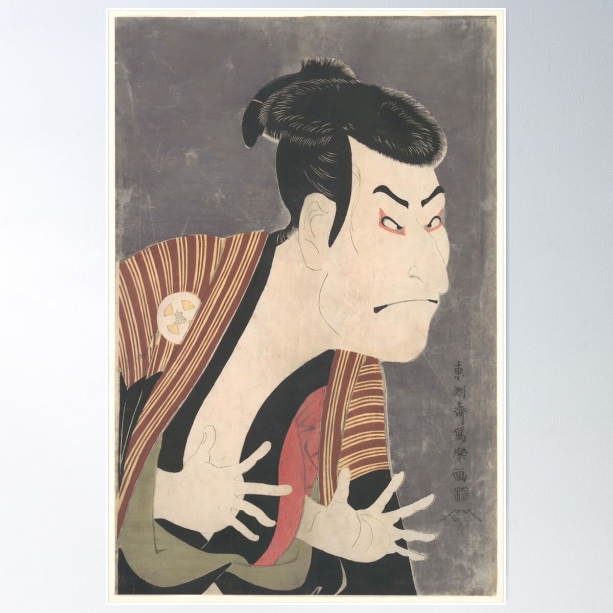 Kabuki Actor Otani Oniji Iii As Yakko Edobei Poster Wall Art, Modern ...