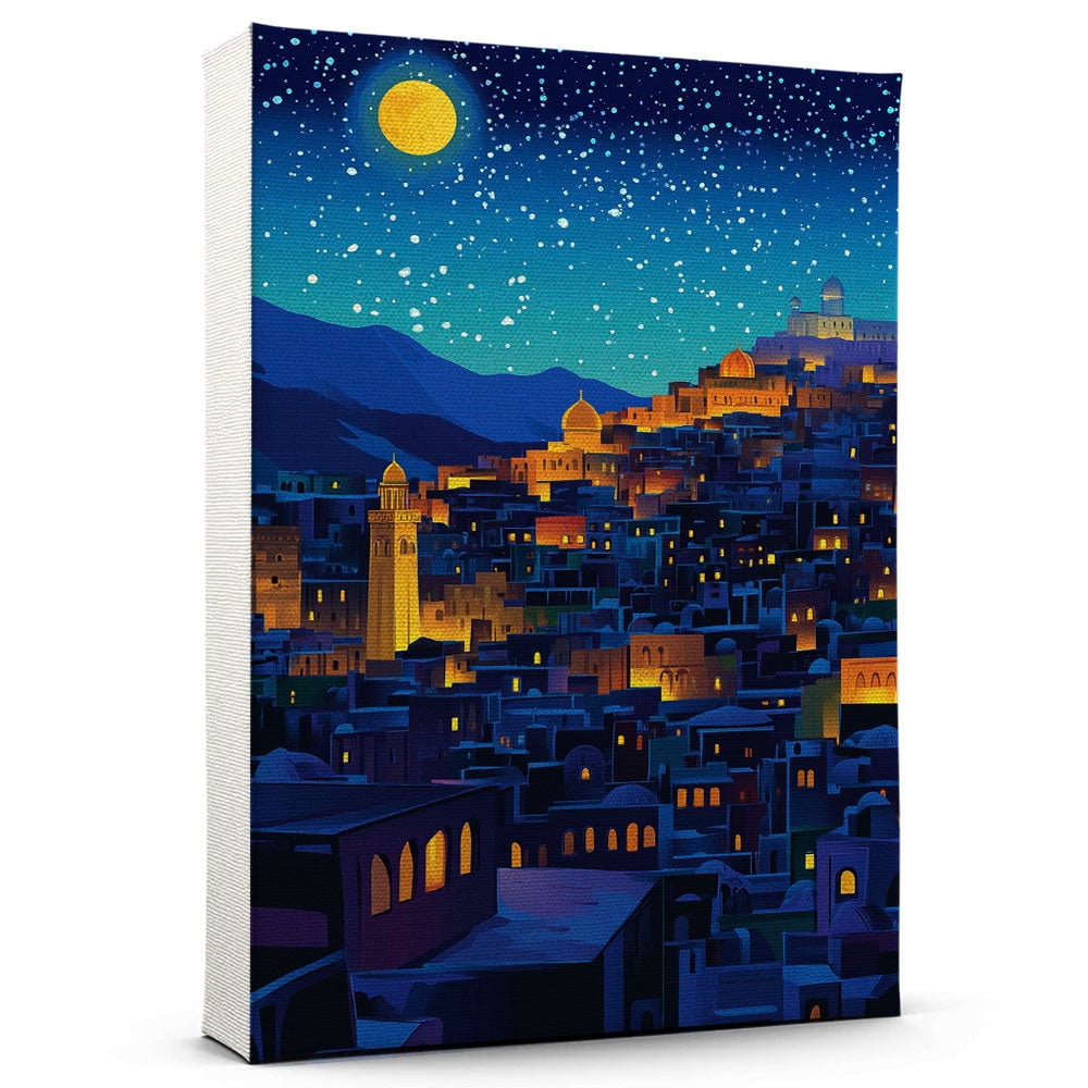 Kabul Travel Canvas Prints, Afghanistan Starry Night Travel decor ...