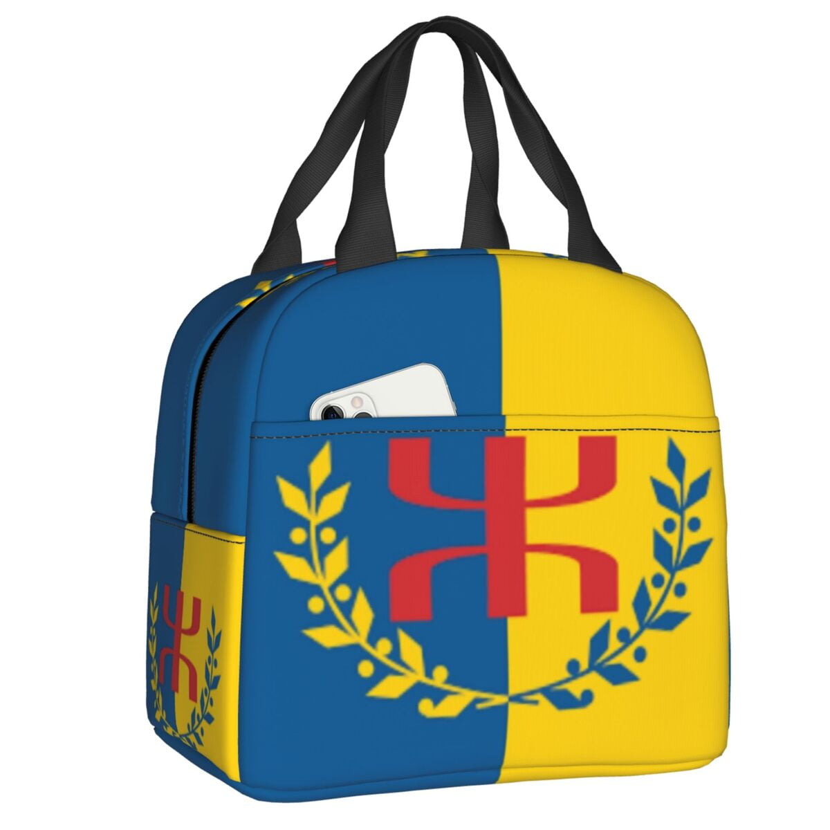 Kabyle Amazigh Flag Insulated Lunch Bag for Women Portable Berber ...