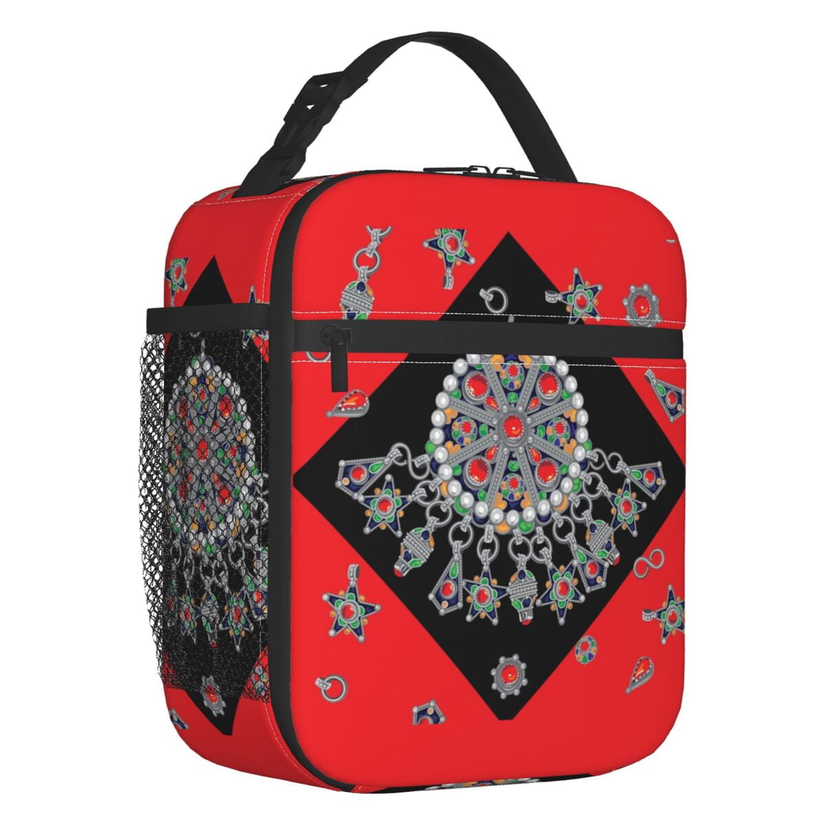 Kabyle Jewelry Resuable Lunch Box for Women Leakproof Amazigh Carpet ...