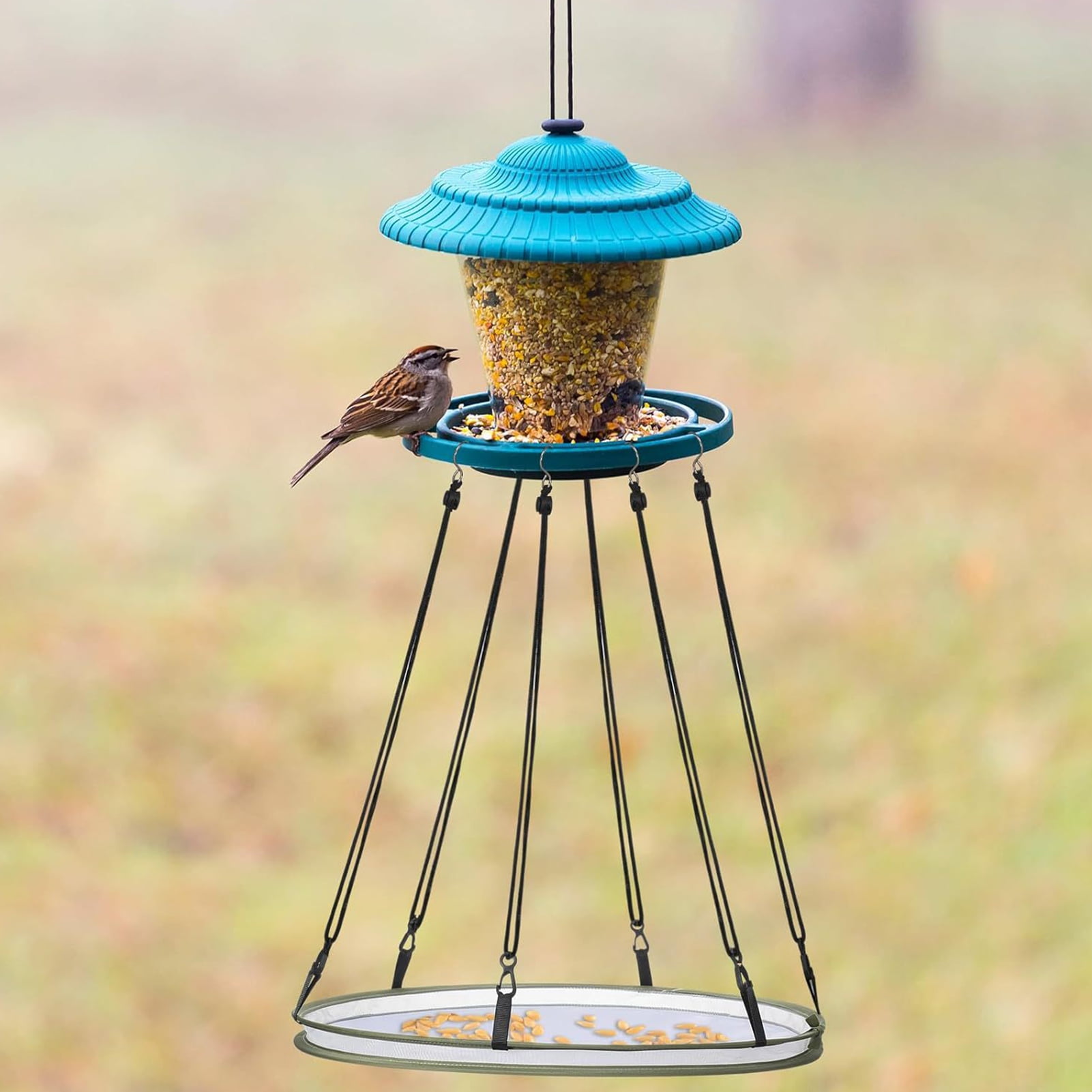 Kacaiy Birdseed Catcher Tray Universal Bird Feeder Attachment Hanging ...