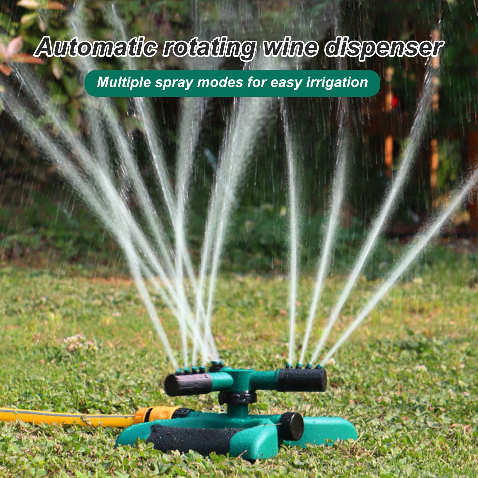 Kacaiy Lawn Sprinkler with 360-Degree Rotation 2 Modes Adjustable Large ...