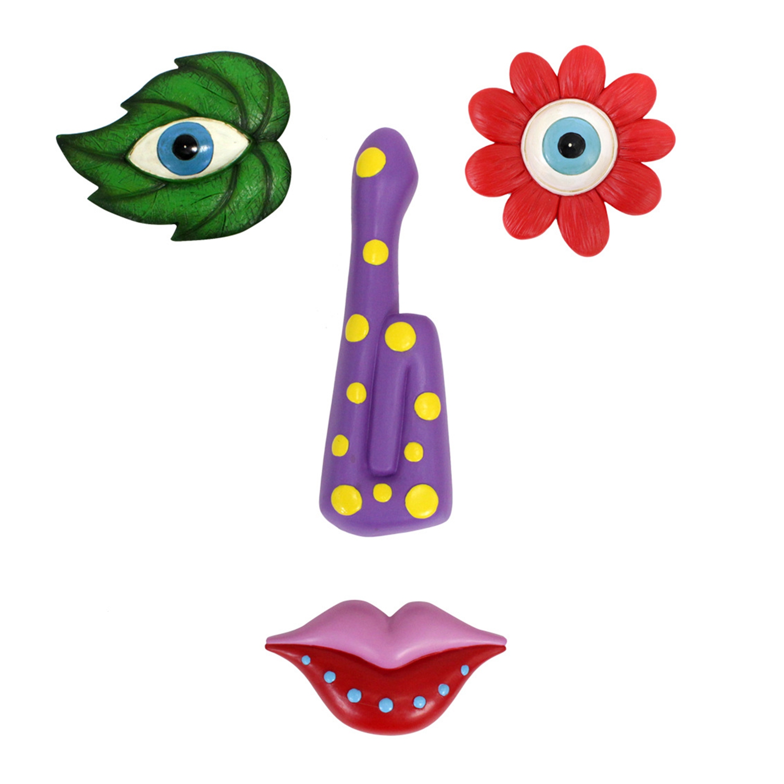 Kacaiy Tree Faces Decor Outdoor Resin Tree Face Decoration Colorful ...