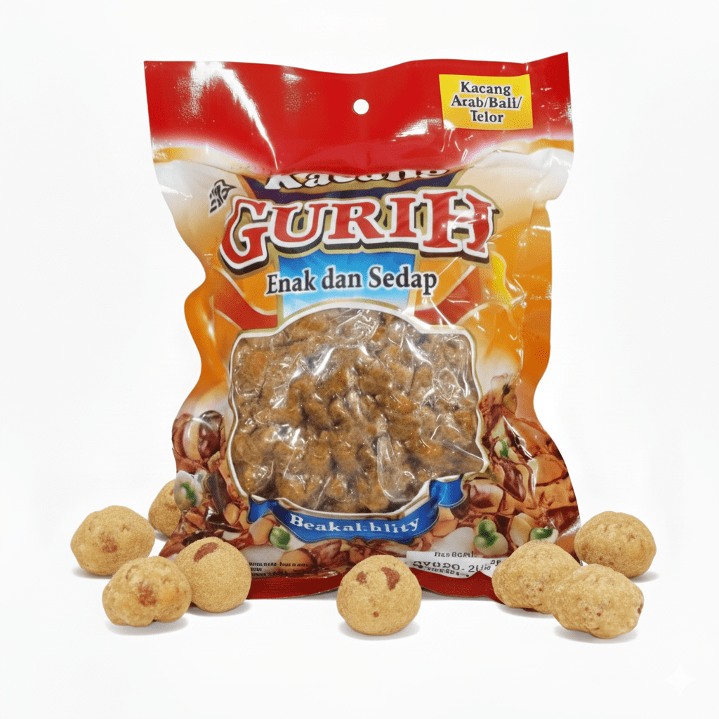 Kacang Gurih Medan - Bali Crispy Peanuts, Original Flavor 500g (Pack of ...