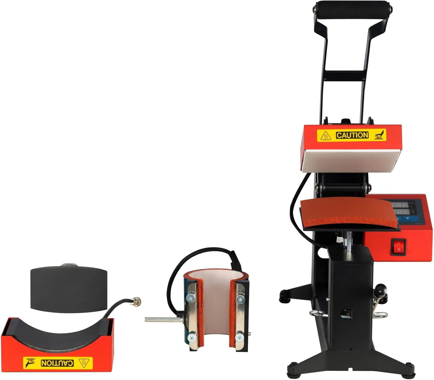 Kacenray 3-in-1 Combo Heat Press Machine for Cap, Label, Cup ...