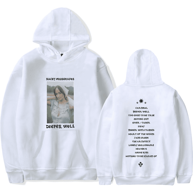 Kacey Musgraves Merch Deeper Well Tracklist Hoodie Men/Women Casual ...