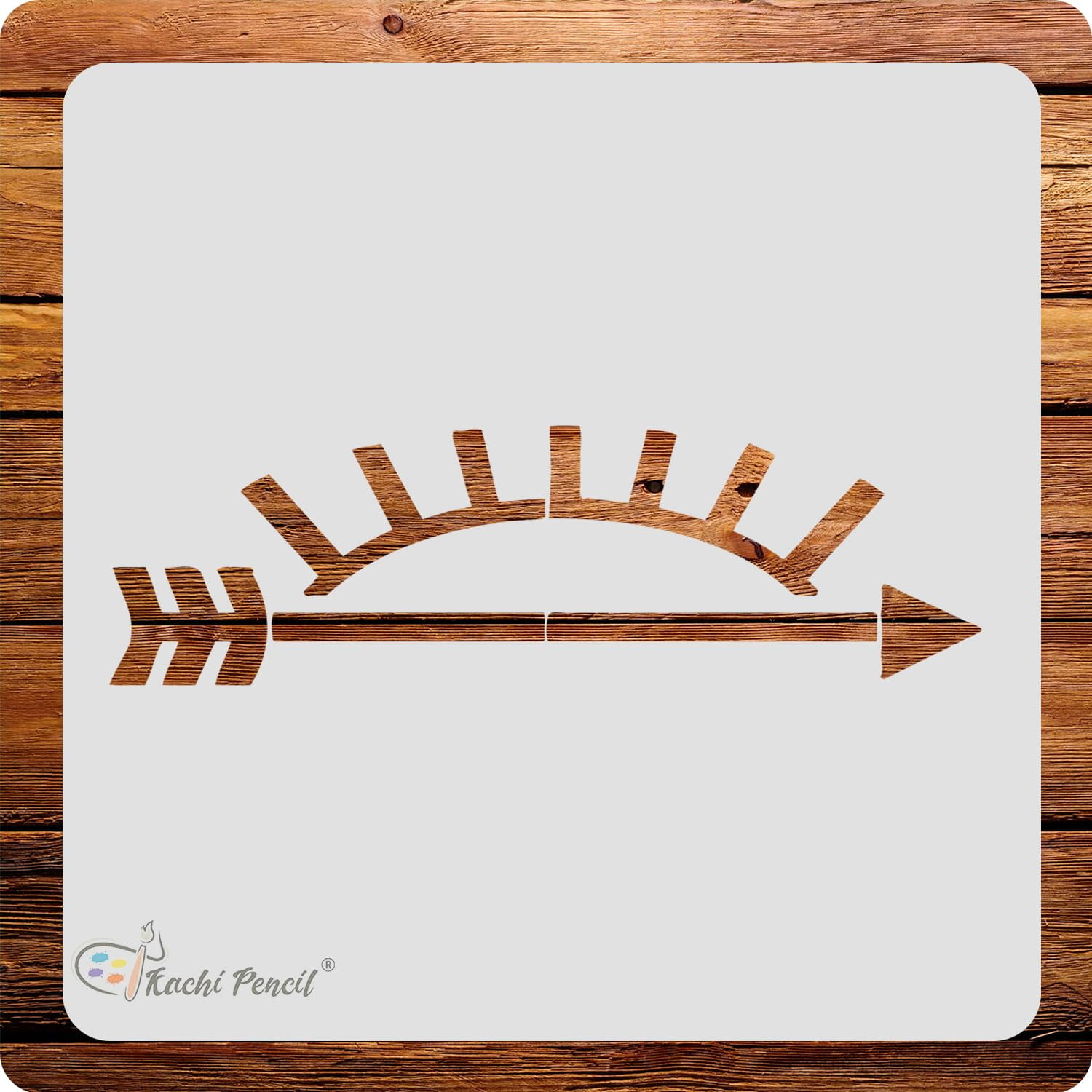 Kachi Pencil Arrow of Light Stencil for Craft Painting Scrapbooking ...