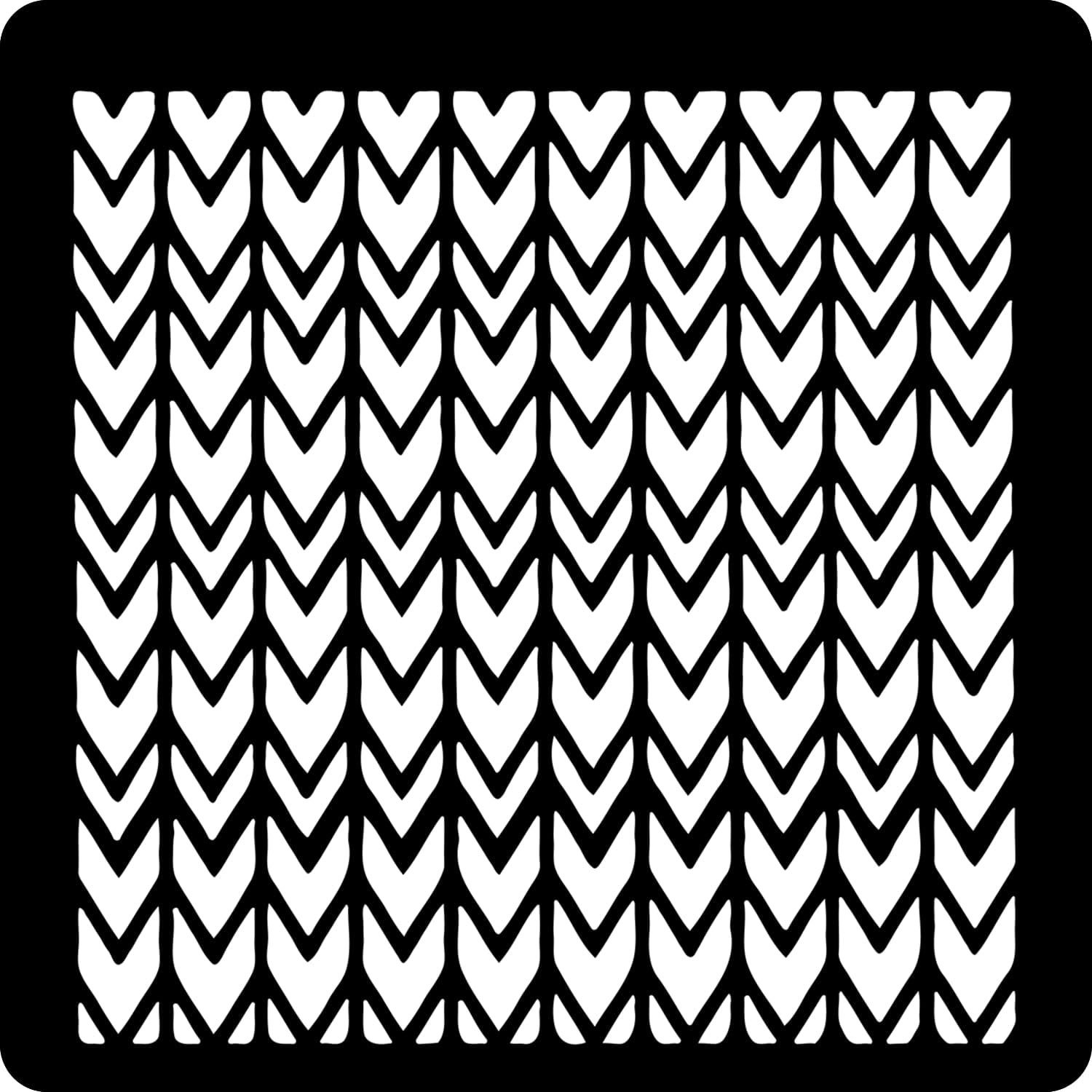 Kachi Pencil Arrow Pattern Stencils for Art and Craft Painting Big Size ...