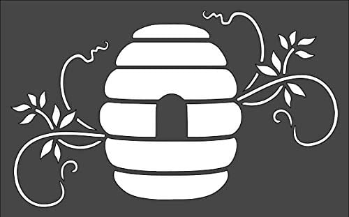 Kachi Pencil Art Craft Layering Stencil 7x11 inch Bee Hive Vine Crafts ...