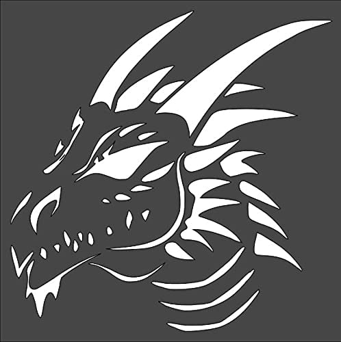 Kachi Pencil Art Craft Layering Stencil 8x8 inch Custom Stencil Dragon ...
