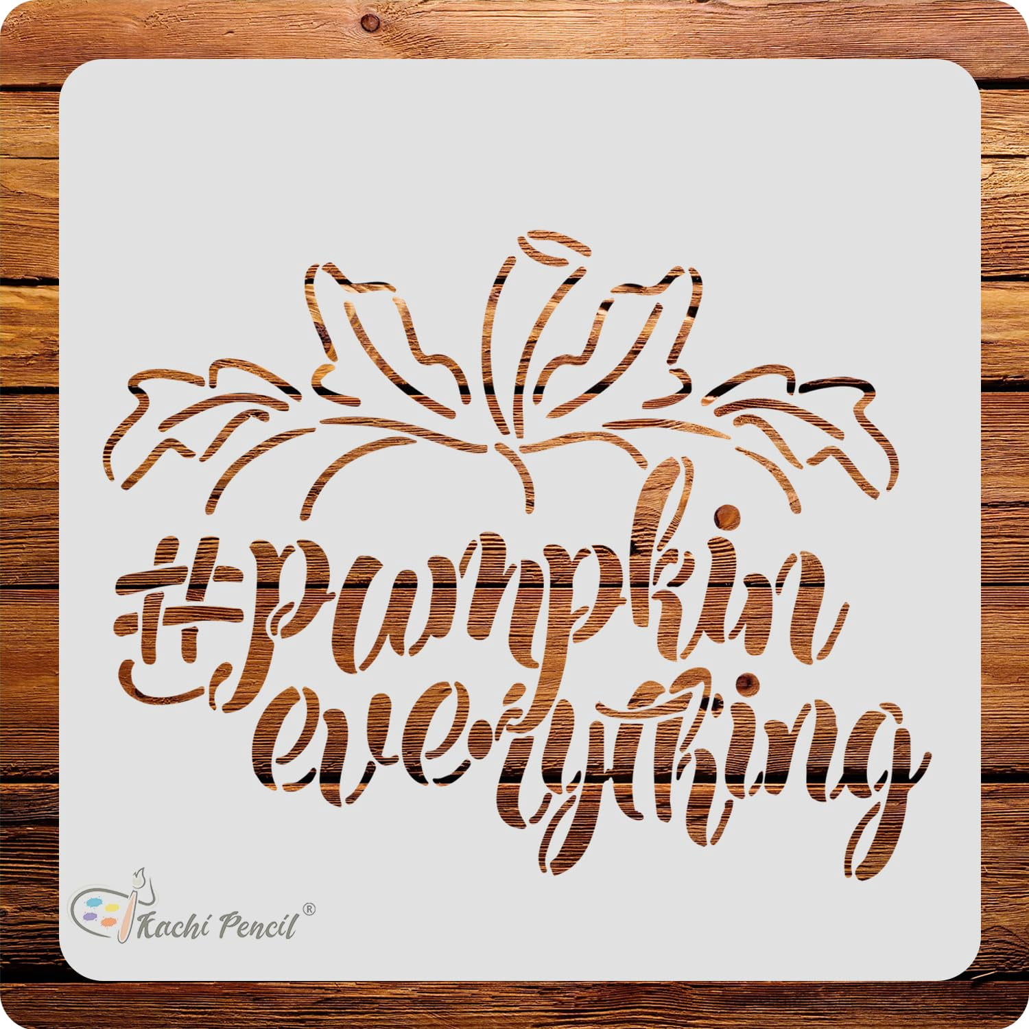 Kachi Pencil Pumpkin Everything Stencil for Craft Painting Scrapbooking ...