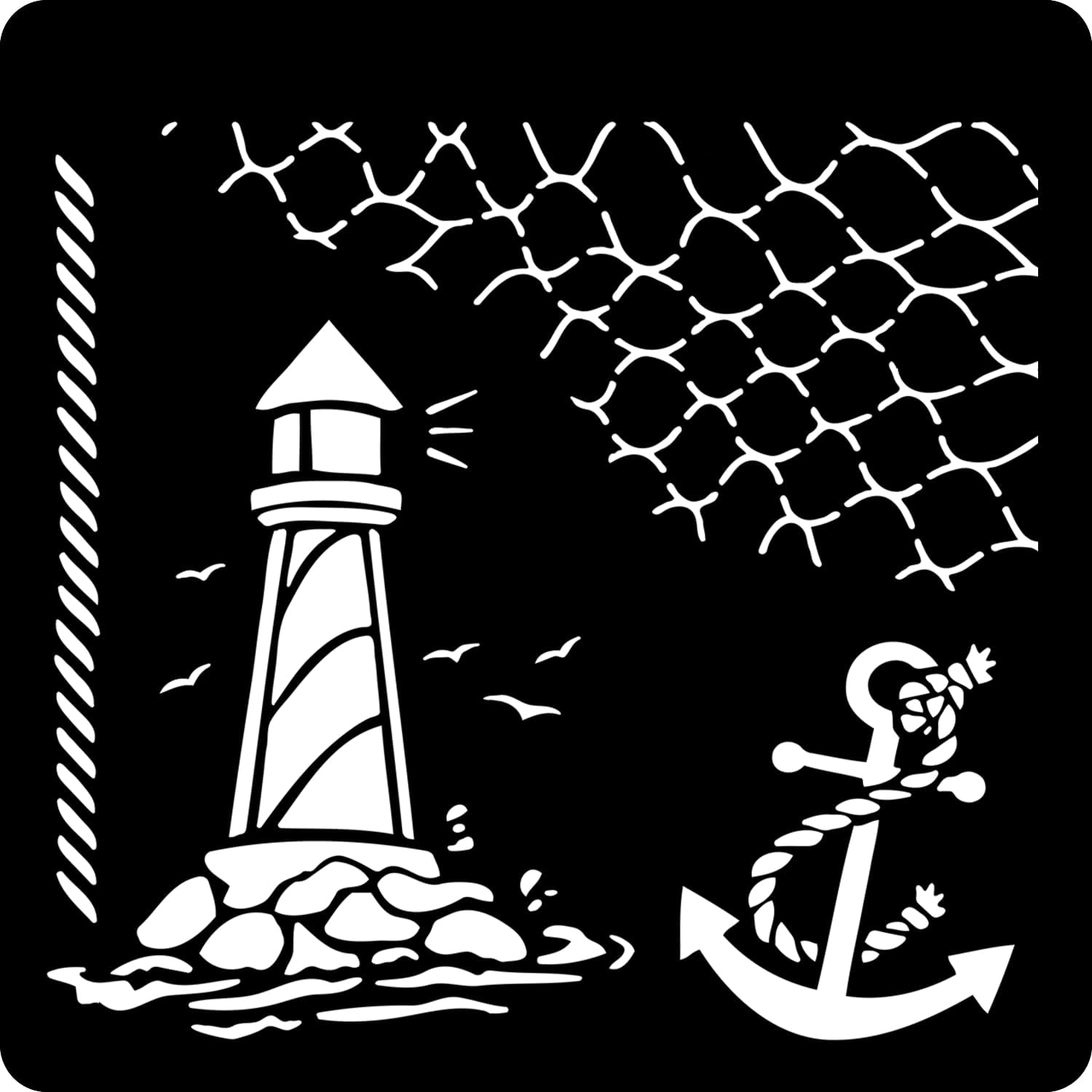 Kachi Pencil Watch Tower Craft Stencils for Wall Painting Big Size ...