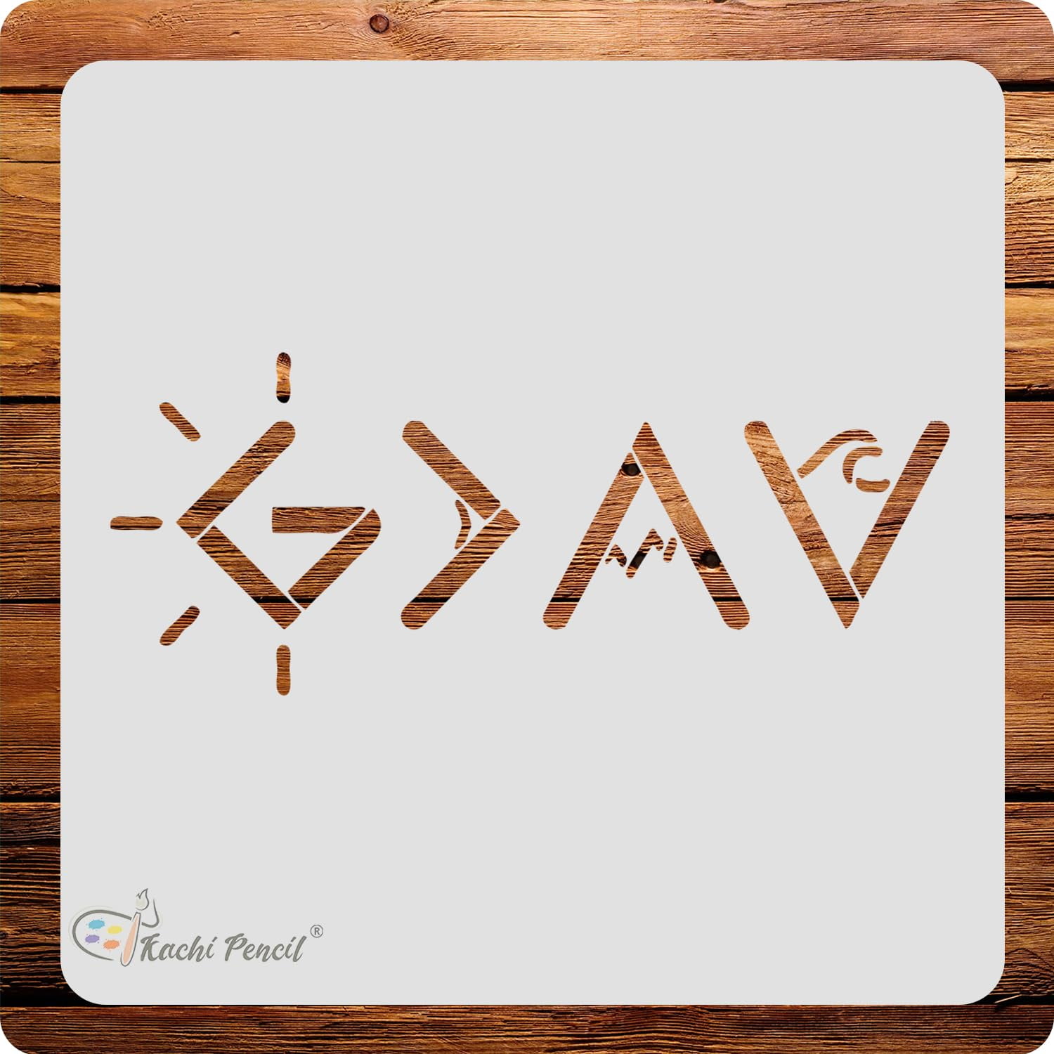 Kachi Pencil god is Greater Stencil for Craft Painting Scrapbooking ...
