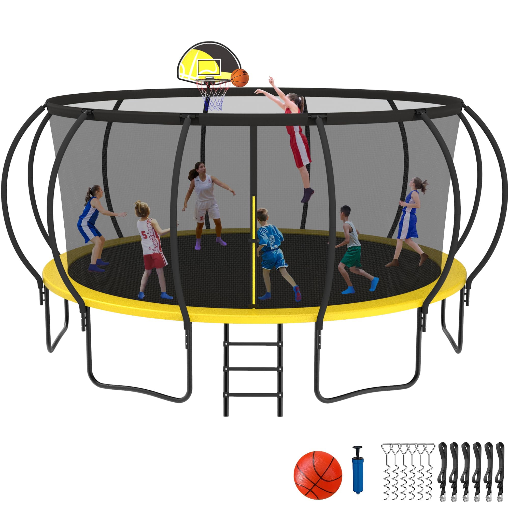 Kacho Trampoline, 08FT Trampoline for Adults and Kids, 800LBS ...