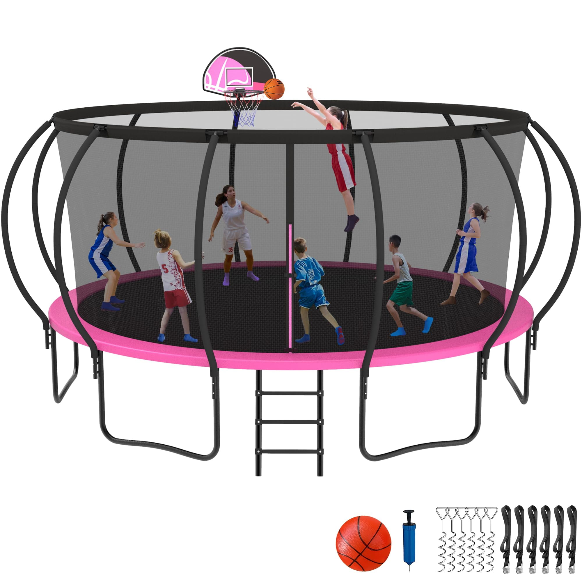 Kacho Trampoline, 08FT Trampoline for Adults and Kids, 800LBS ...