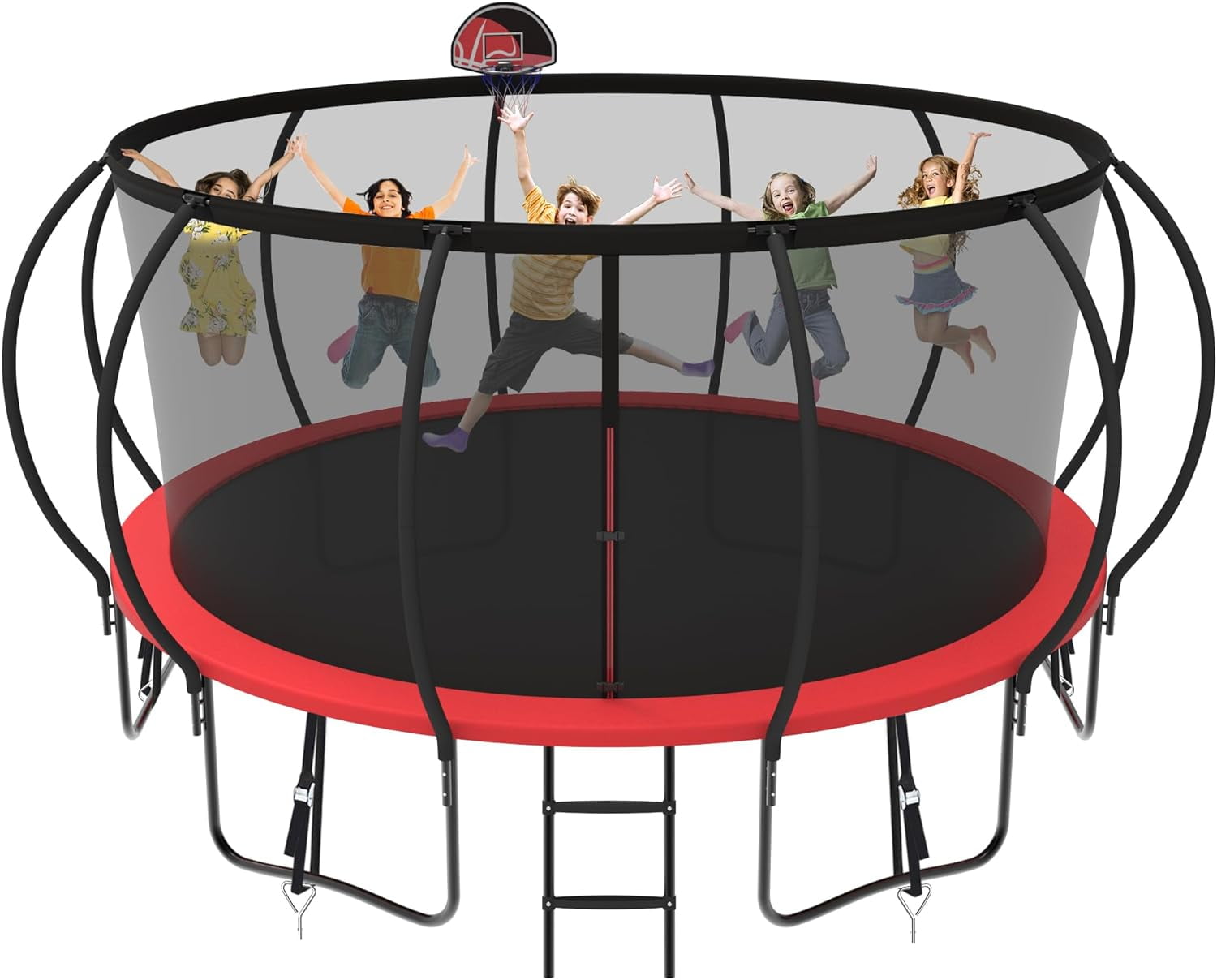 Kacho Trampoline, 12FT Trampoline for Adults and Kids, 1200LBS ...
