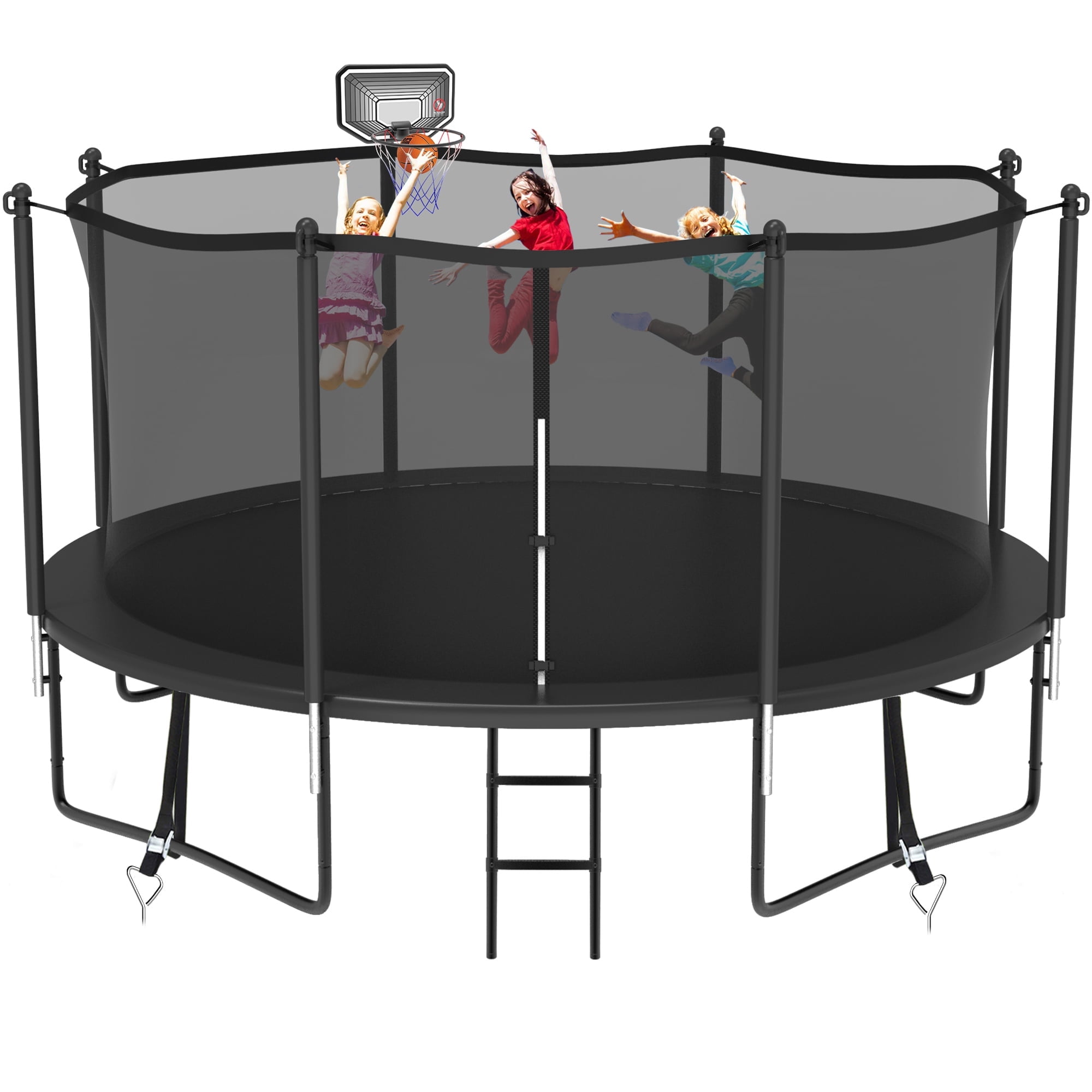 Kacho Trampoline 12FT, Trampoline for Kids Adults with Enclosure Net ...