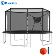 Kacho Trampoline 12FT 1200LBS, Trampoline for Adults and Kids, No Gap ...