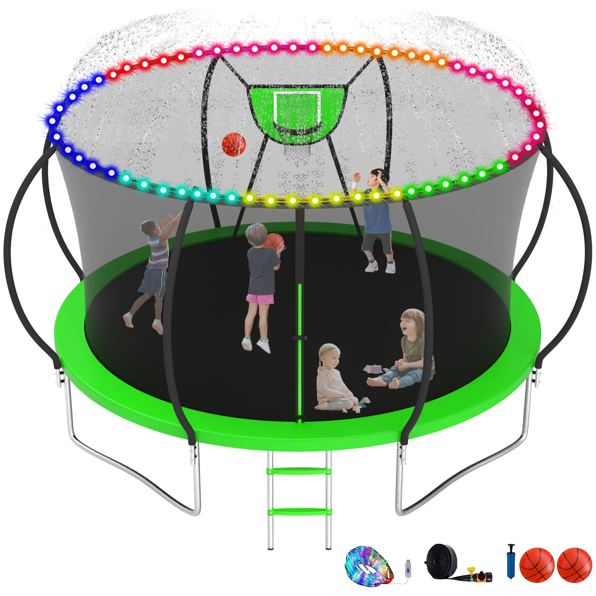 Kacho Trampoline 14FT for Kids and Adults, 1400LBS Trampoline with ...