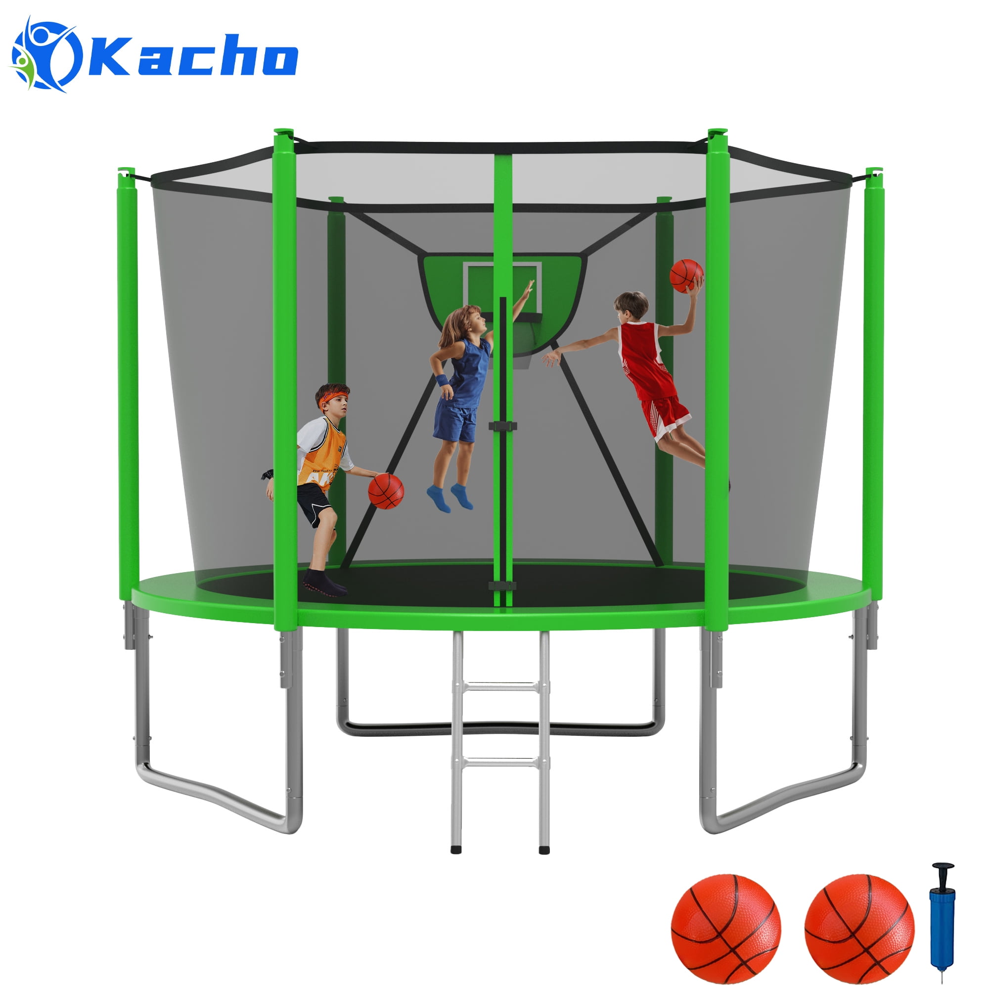 Kacho Trampoline for Kids, Trampoline 10FT 12FT 14FT 16FT, Heavy Duty ...