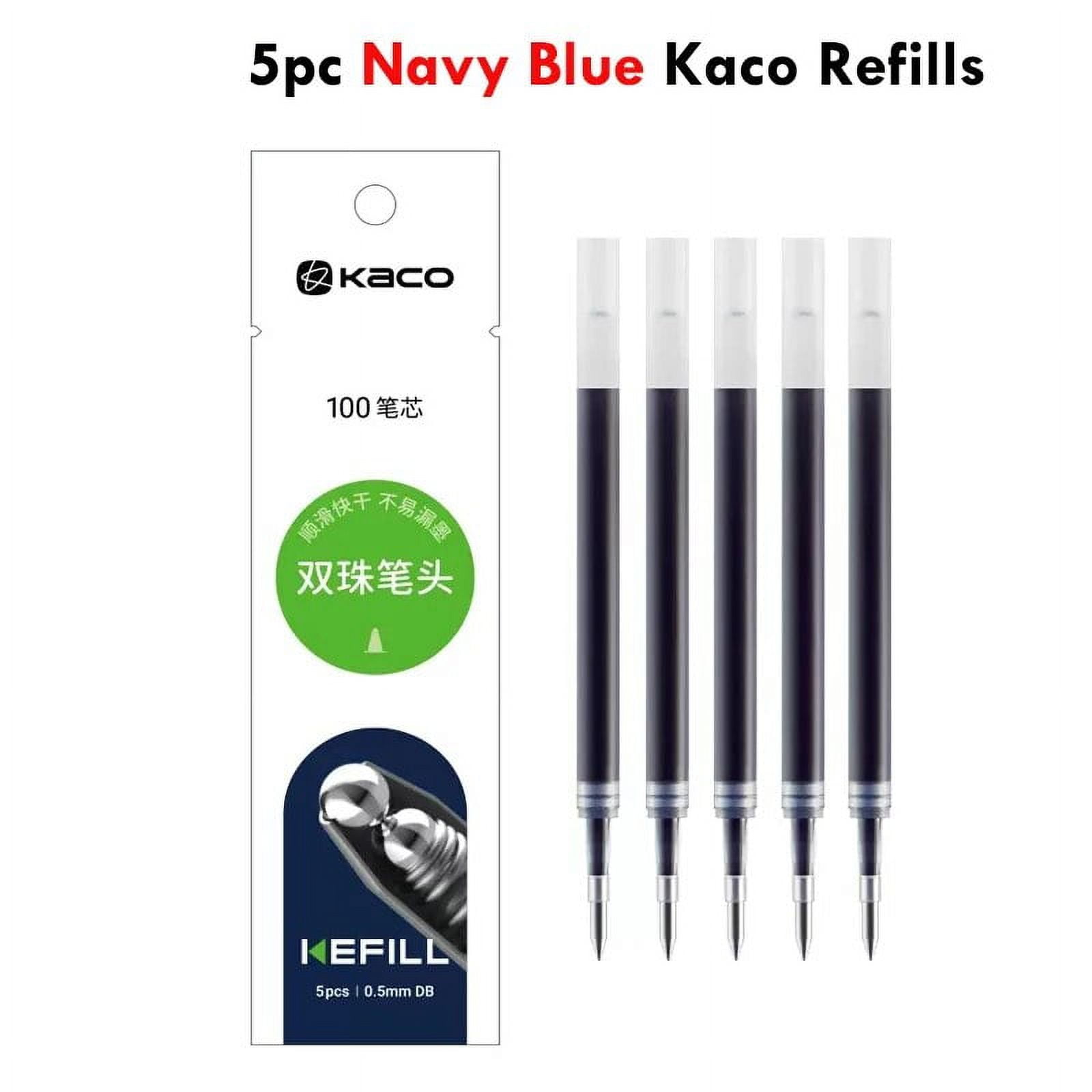 Kaco Kawaii Rotating Gel Pen 05mm Ink Cute Rollerbal Sign Pens Caneta High Capacity Pучки For