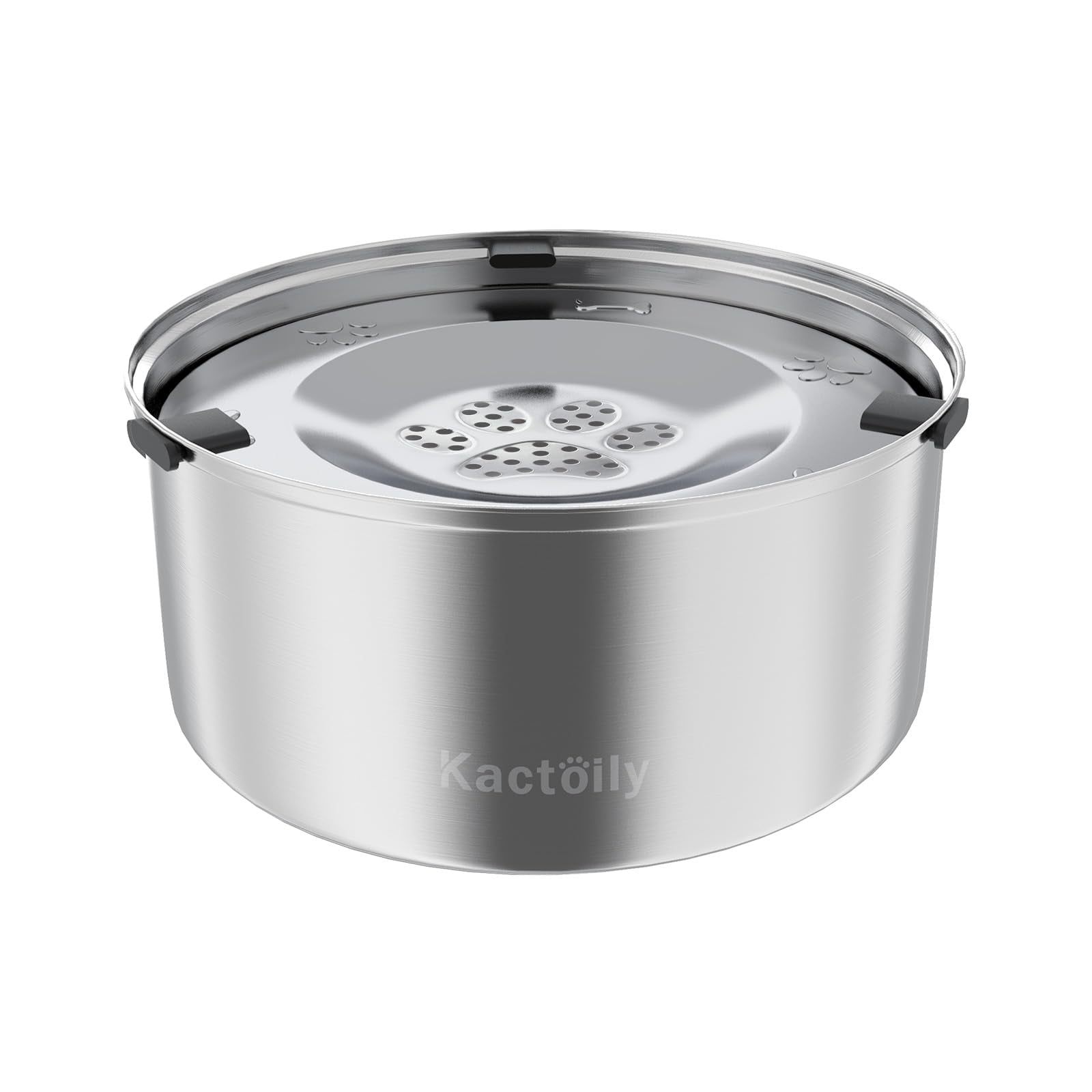 Kactoily 3L/101oz Large Capacity XEF1 Dog Water Bowl Stainless Steel No ...
