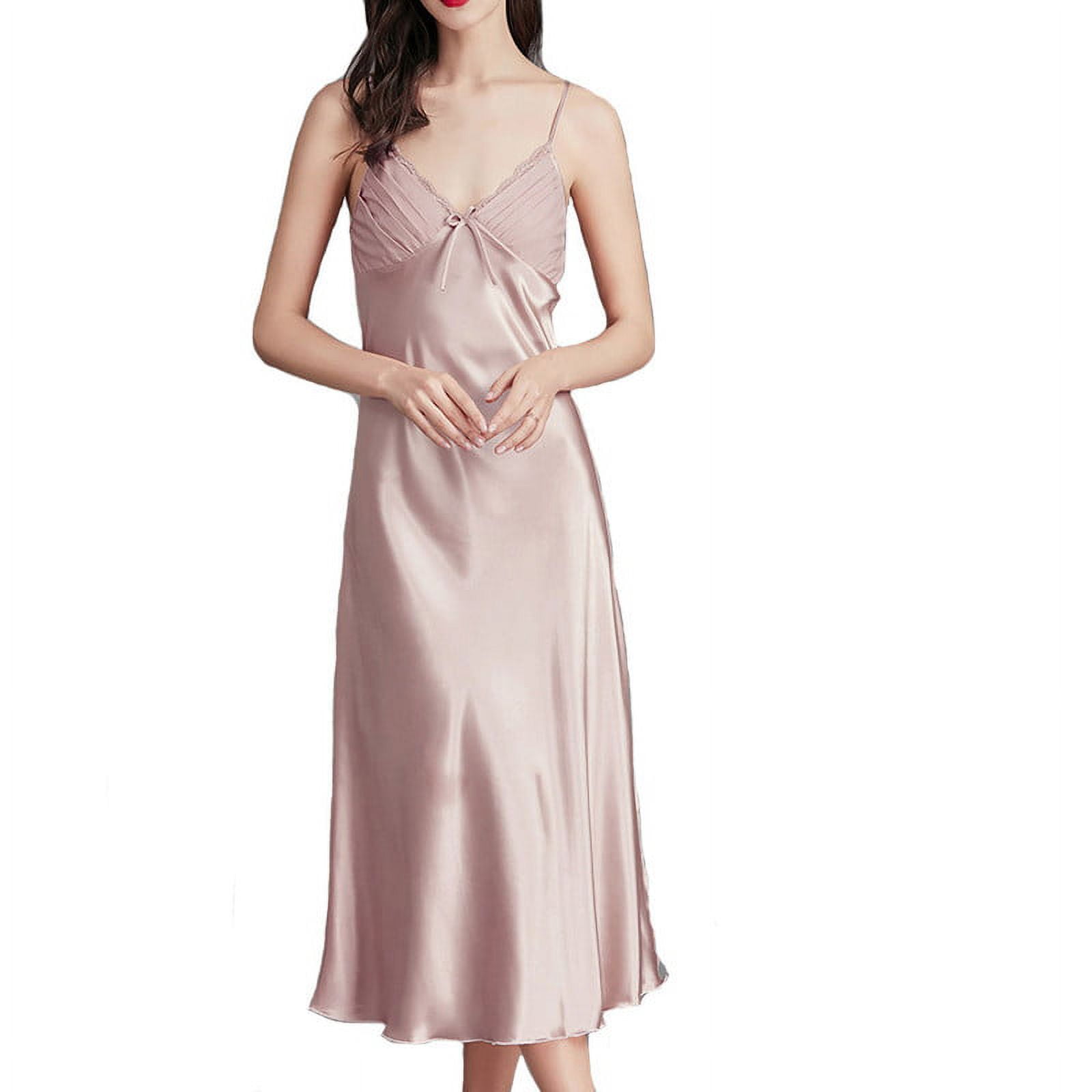 Kadahis Lingerie For Women Nightwear Underwear Satin Hem Sling Long ...