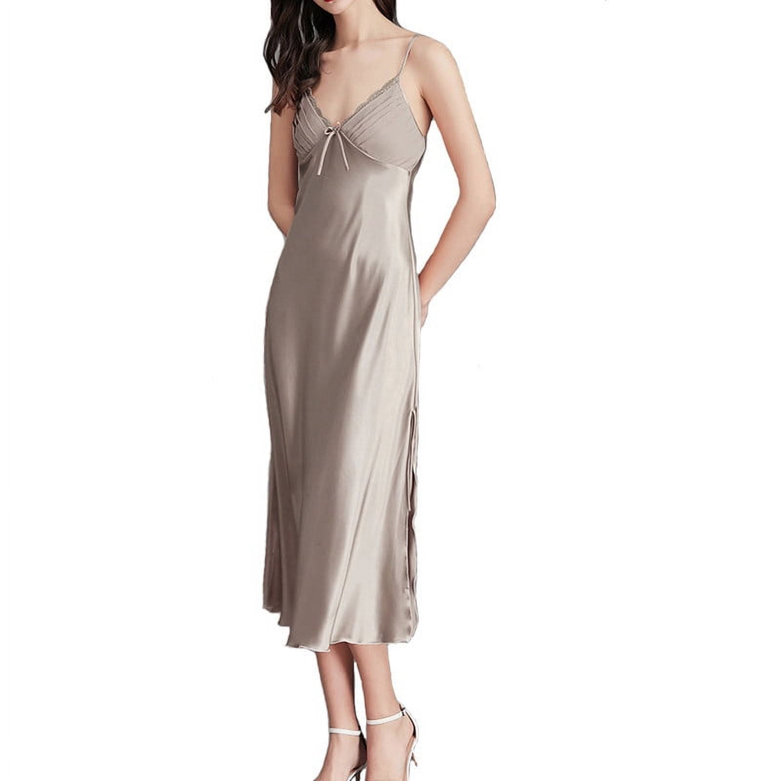 Kadahis Lingerie For Women Nightwear Underwear Satin Hem Sling Long ...