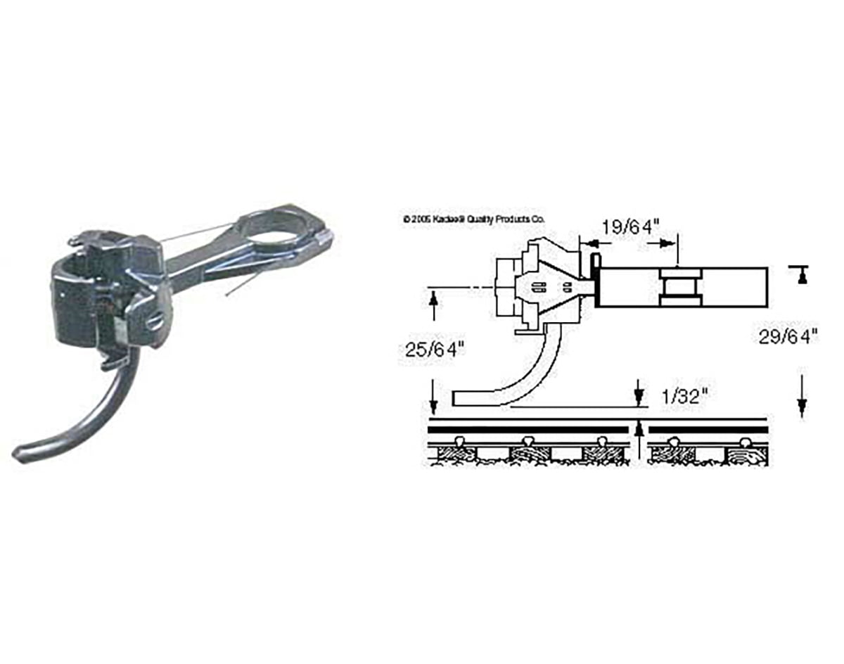Kadee 118 HO Scale #118 SF Shelf Whisker(R) Metal Couplers -- Medium (9 ...