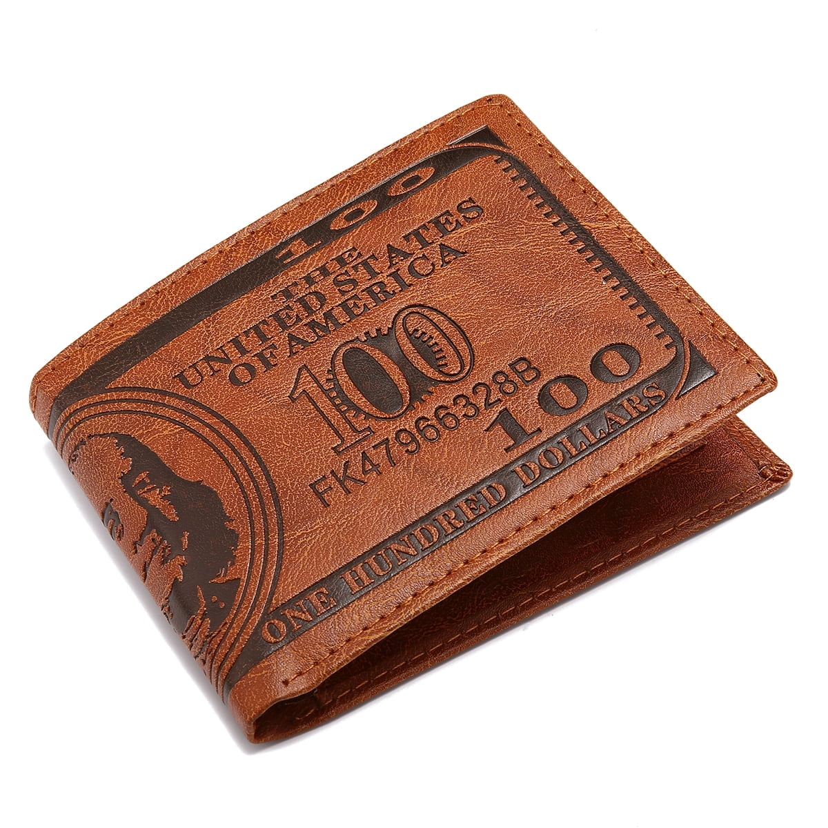 Vintage PU Leather Men's Wallet, US Dollar Design, Card & Cash Holder ...