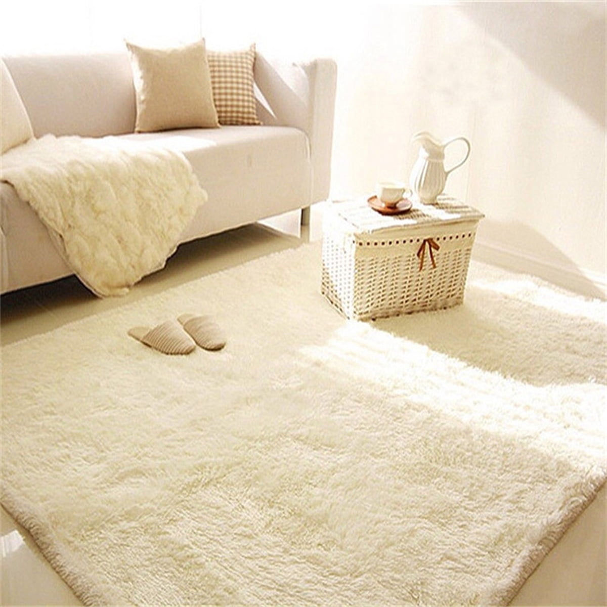 Kadell Modern Soft Larger Size Fluffy Floor Rug Anti-skid Shag Shaggy ...