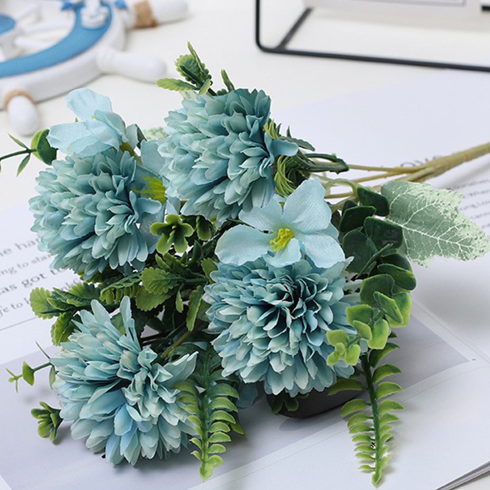 Kadlawus Under $5 ! Artificial Flower Plastic Home Decor Fake Bloom ...