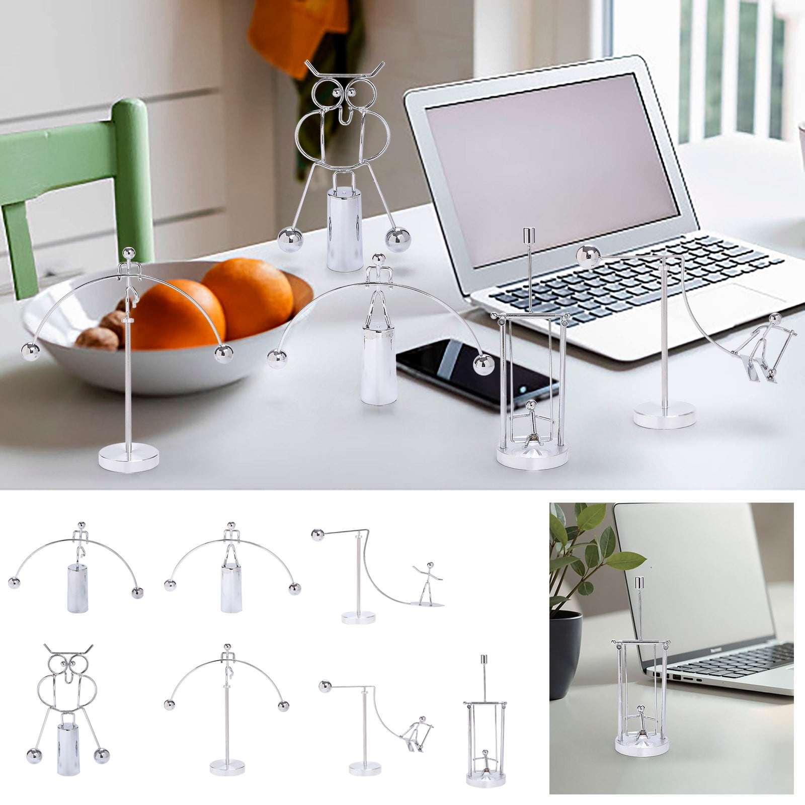 Kadlawus Under $5 ! Electroplated Balancing Sculpture Art Desk Decor ...