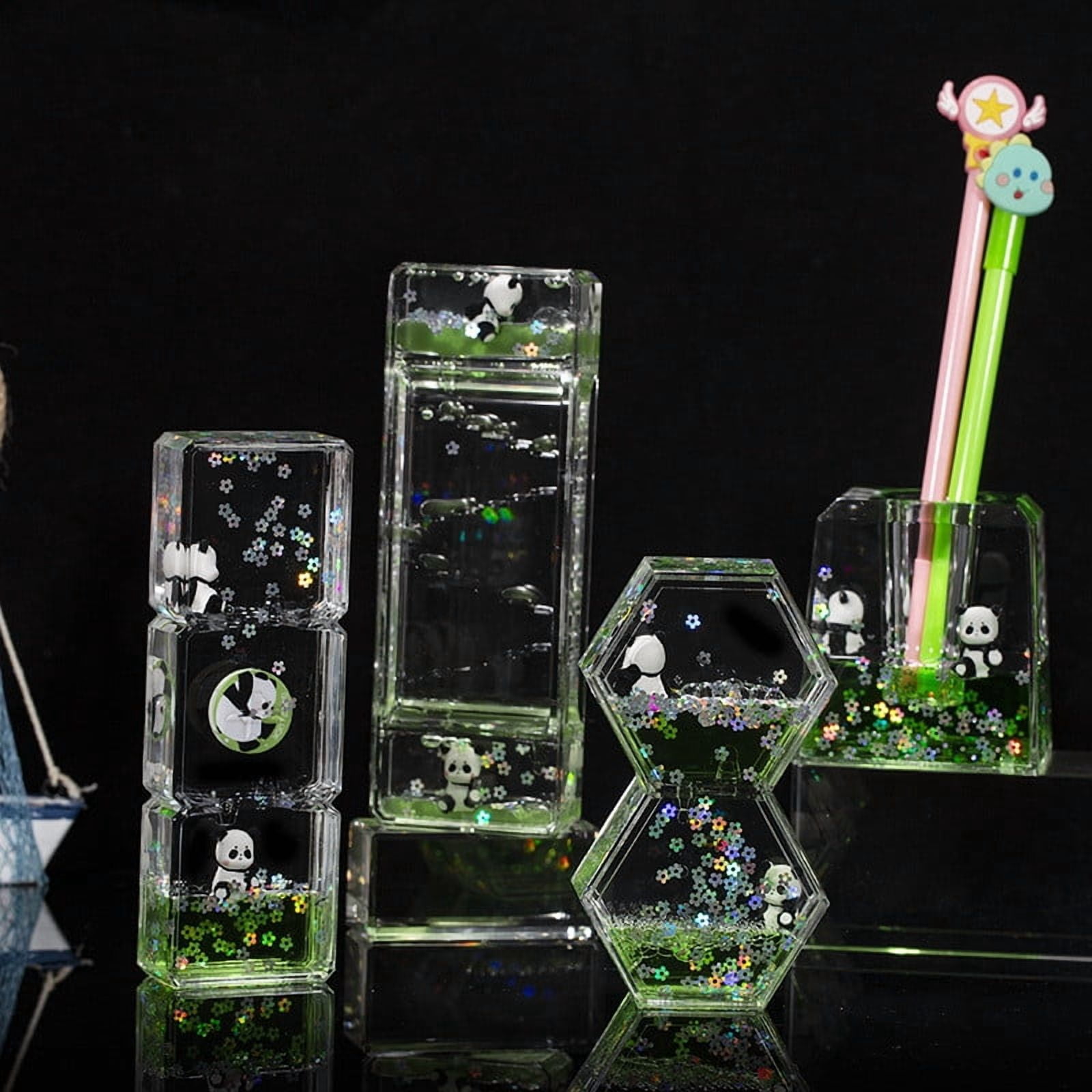 Kadlawus Under $5 ! Liquid Sand Hourglass Timer Acrylic Oil Drip ...