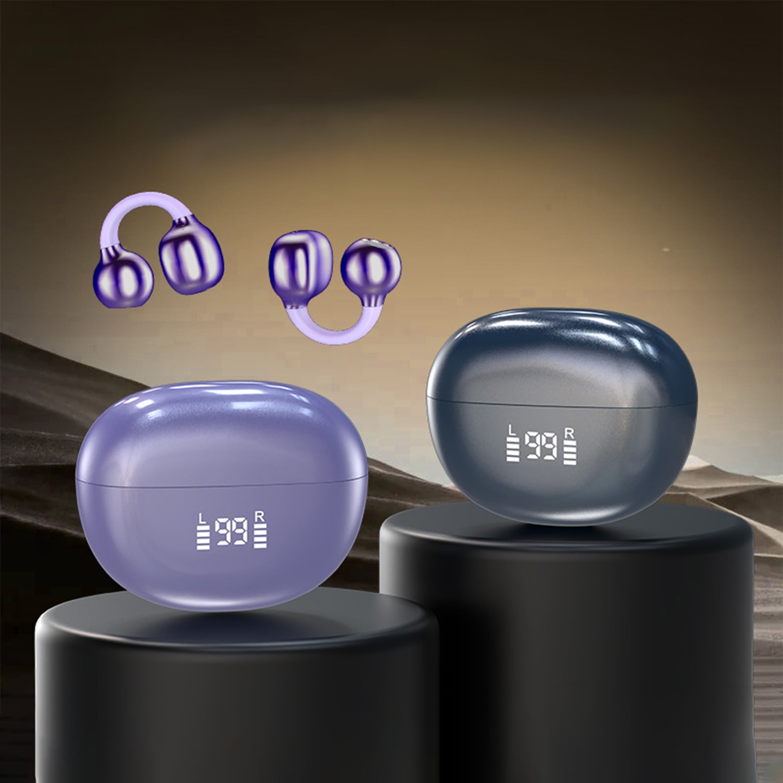 Kadlawus Under $5 ! Open Ear Bluetooth Earbuds Clip On Wireless Sports ...