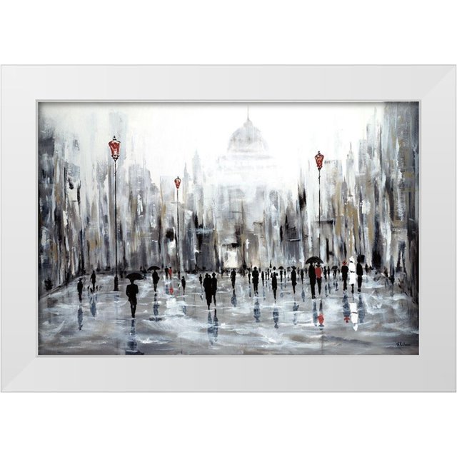 Kadmiri, Aziz 14x11 White Modern Wood Framed Museum Art Print Titled ...
