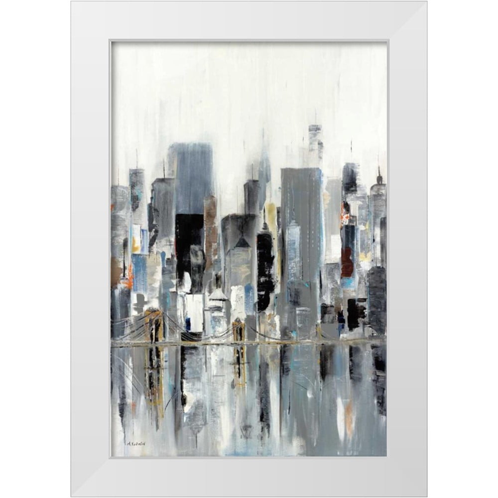 Kadmiri, Aziz 23x32 White Modern Wood Framed Museum Art Print Titled ...