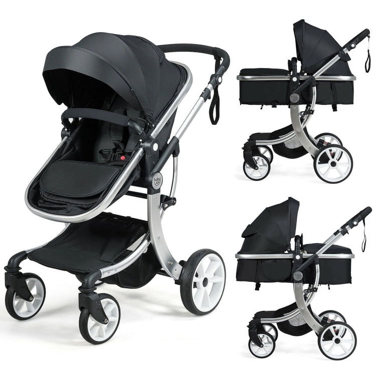 Kadyn Baby Stroller, Infant Carriage Bassinet Stroller,Folding Aluminum ...