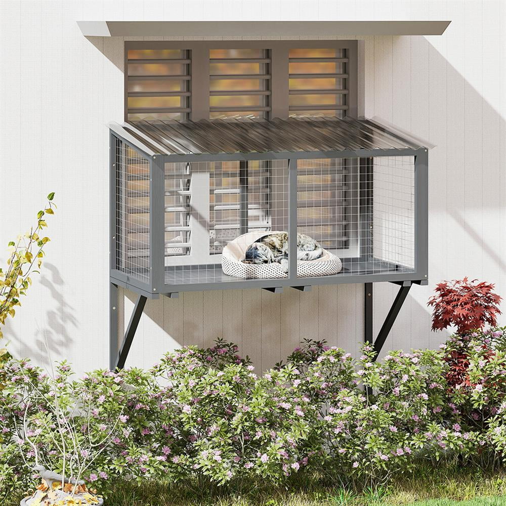 Kadyn Cat House Indoor Outdoor, Pet Cat House, Cat Window Catio, Cat ...