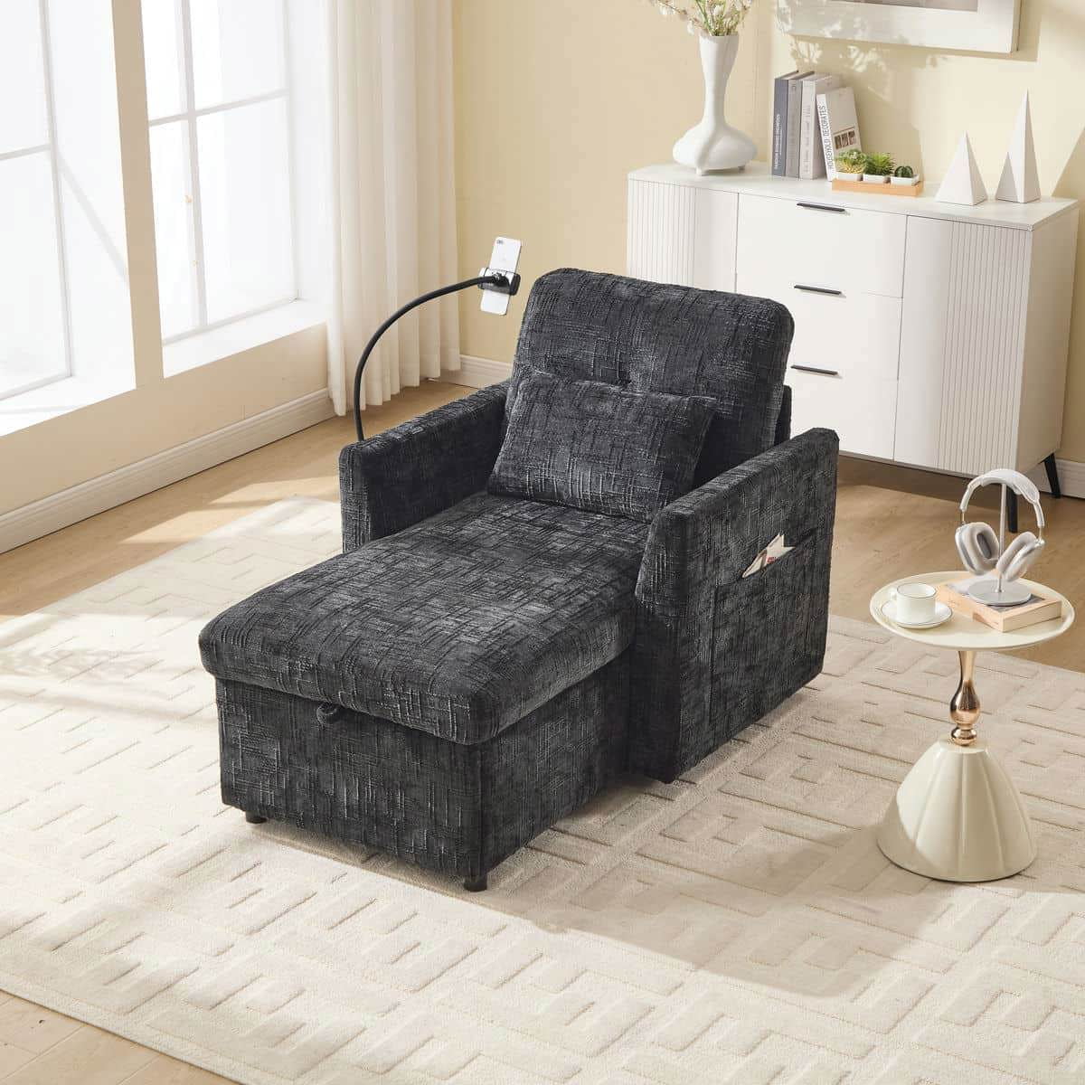 Kadyn Chair, Lounge Accent Chair, Reading Chair,Multifunctional Lazy ...