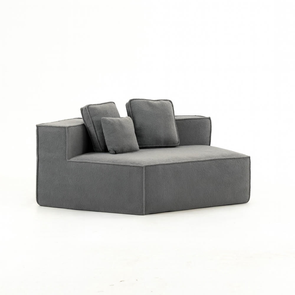 Kadyn Compressed Convertible Sofa with Wide Seat, Three Back Cushions ...