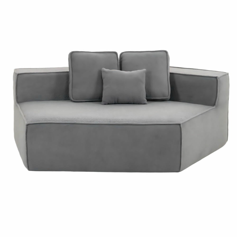 Kadyn Compressed Convertible Sofa with Wide Seat, Three Back Cushions ...
