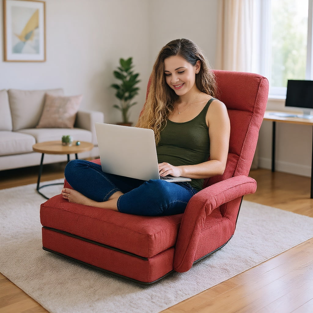 Kadyn Floor Chair, Legless Tatami Chair, Lounge Chair,Sleeper Bed Couch ...