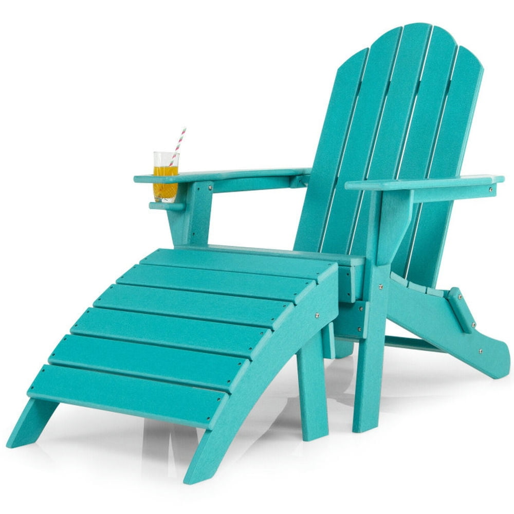 Kadyn Folding Chair, Outdoor Patio Chair, Adirondack Folding Ottoman ...