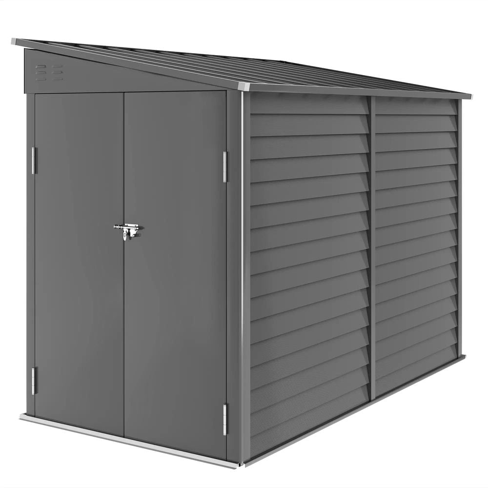 Kadyn Garden Storage Shed, Tool Storage Sheds House,4.6' x 9' Outdoor ...