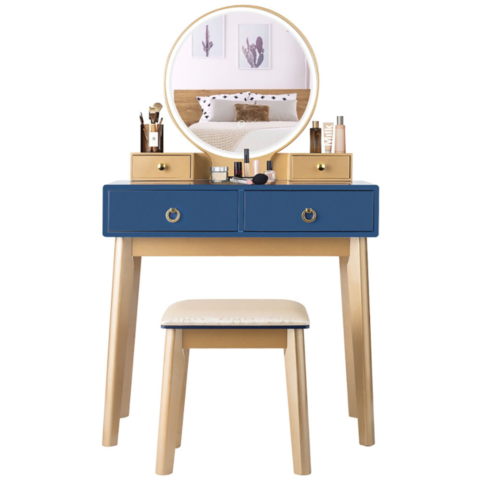Kadyn Makeup Dressing Table Modern Vanity Set, Makeup Vanity Table Set ...